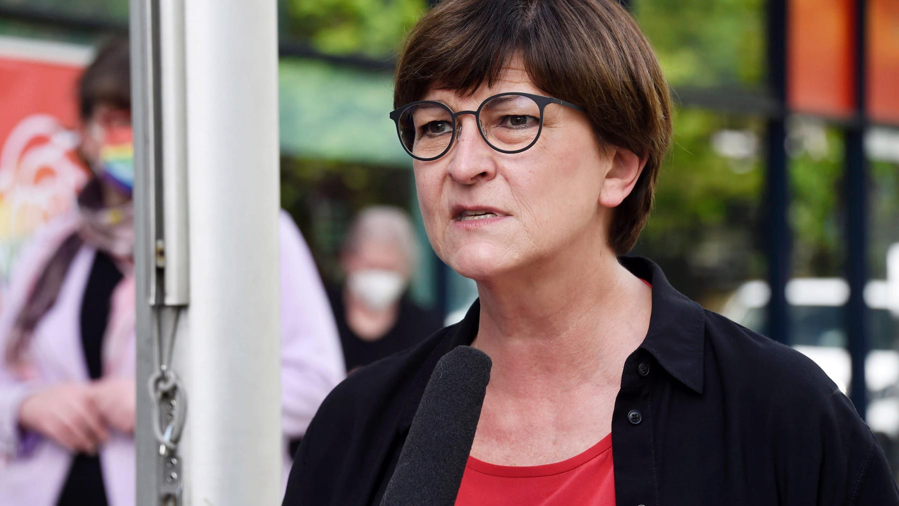 Koalition nach Bundestagswahl? SPD-Chefin Esken: Regierung "klar ohne CDU"