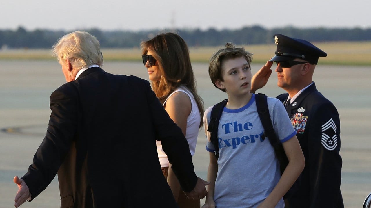 Melania Trump und Sohn Barron ziehen ins Weiße Haus