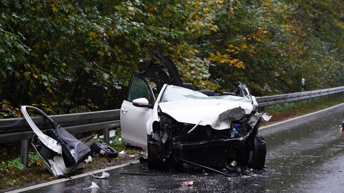 Bei Wiesbaden: 91-Jähriger kracht auf B417 in Gegenverkehr – Fahrer tot