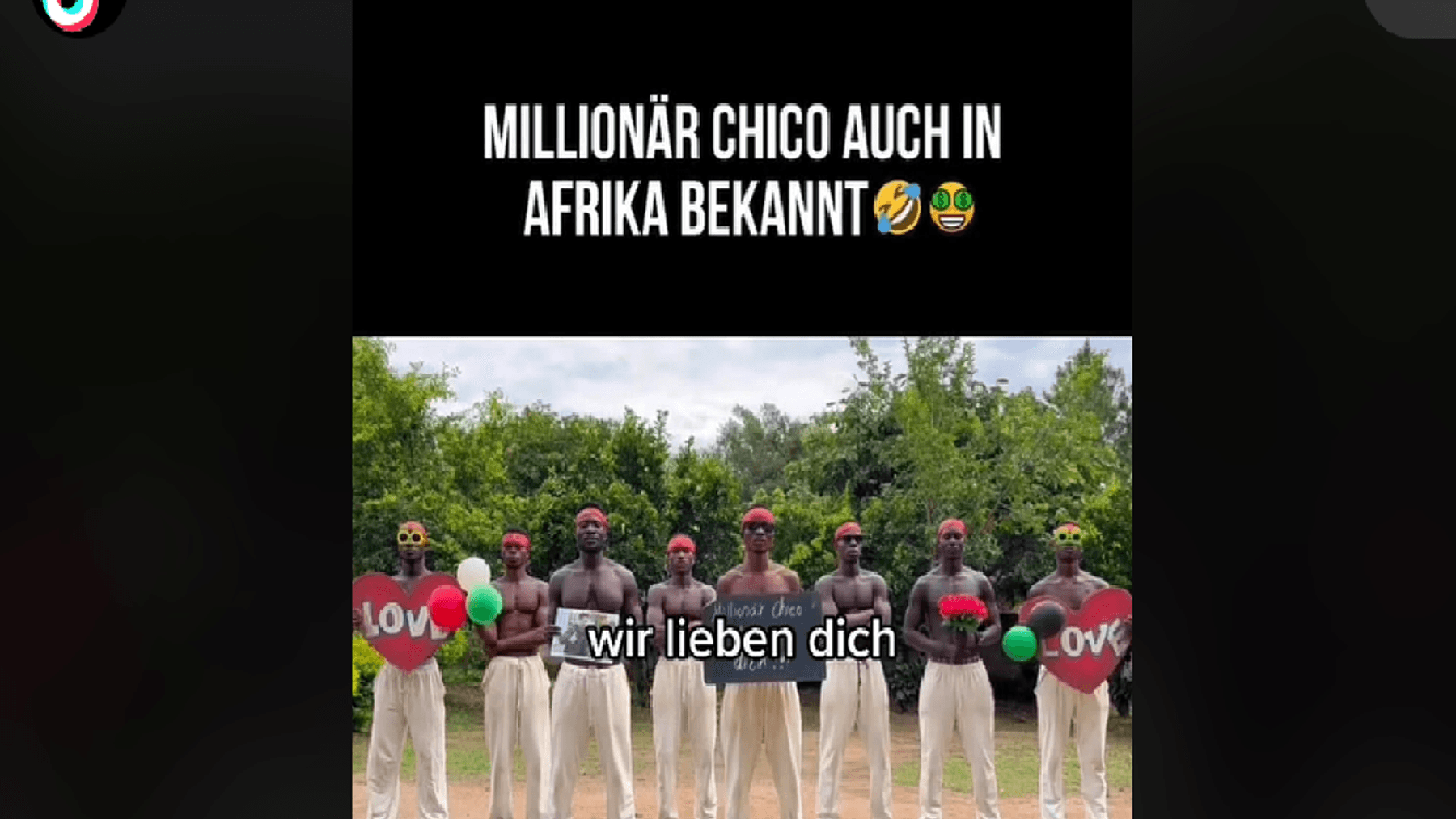 Skurrile Szenen: Lottokönig Chico teilt Video mit tanzenden Afrikanern Skurrile Szenen: Lottokönig Chico teilt Video mit tanzenden Afrikanern