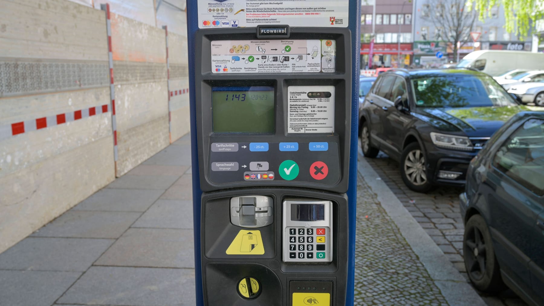 Parkscheinautomat: Mit der Brötchentaste können Autofahrer sparen