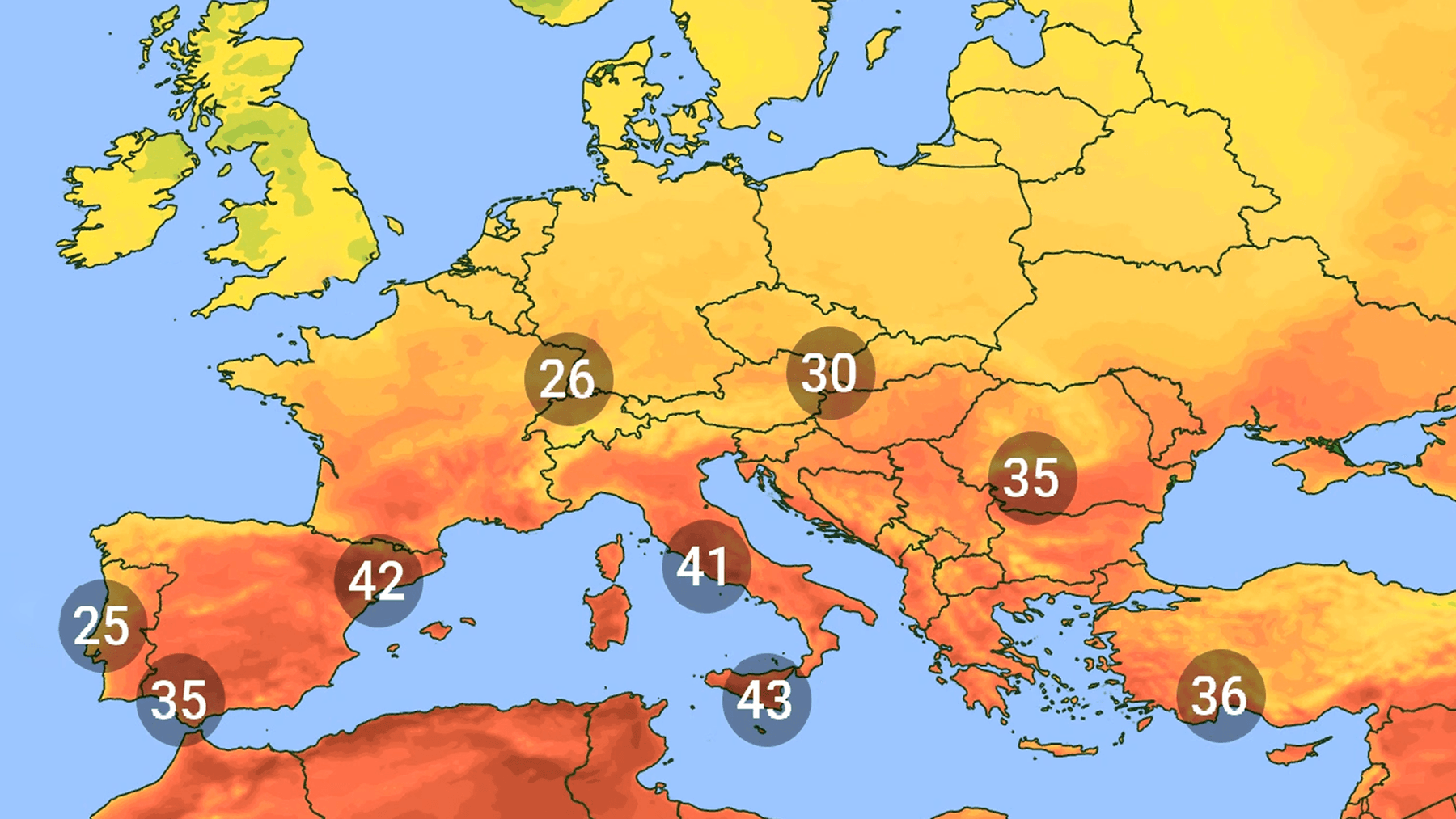 Hitze in Europa: In diesen Urlaubsregionen werden es 40 Grad und mehr