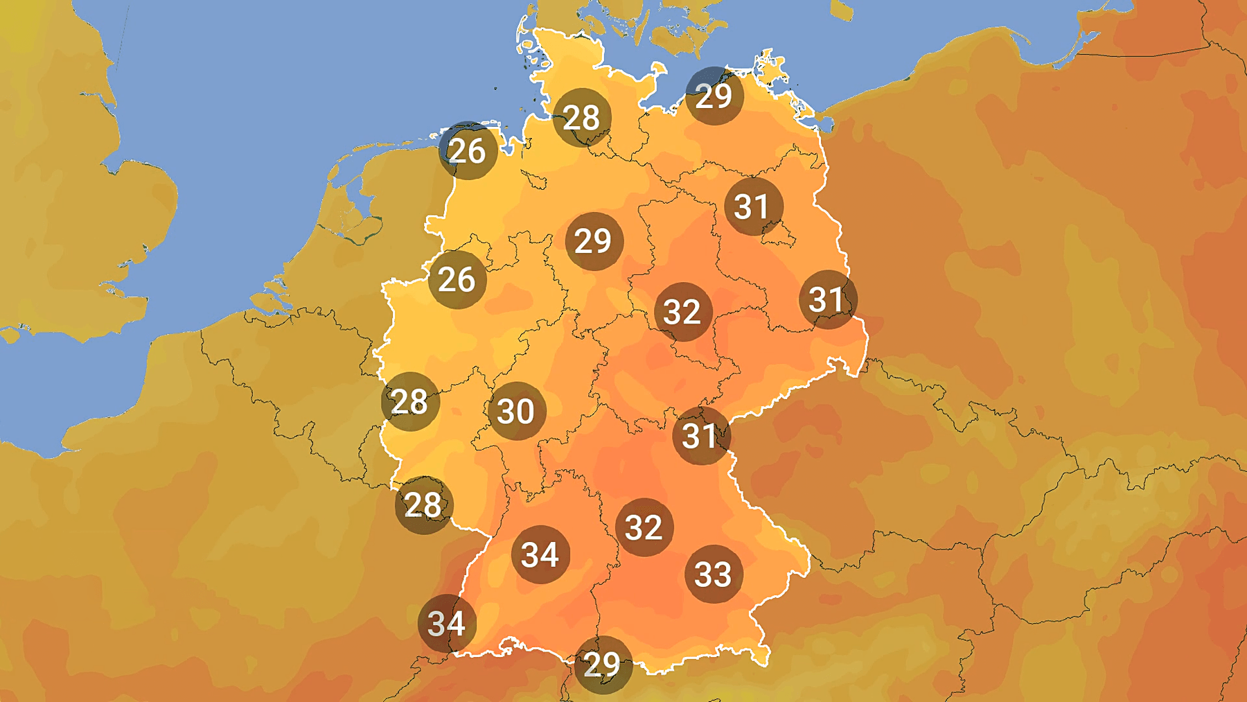 Hitzewelle in Deutschland: Vorsicht, hier drohen Rekordtemperaturen