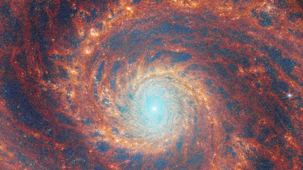 Spektakuläre Aufnahme von James-Webb-Teleskop: Nasa-Bild zeigt Spiralgalaxie