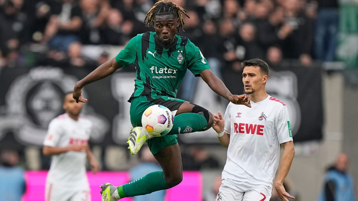 Bundesliga: Gladbach-Spieler Manu Koné wird für zwei Spiele gesperrt