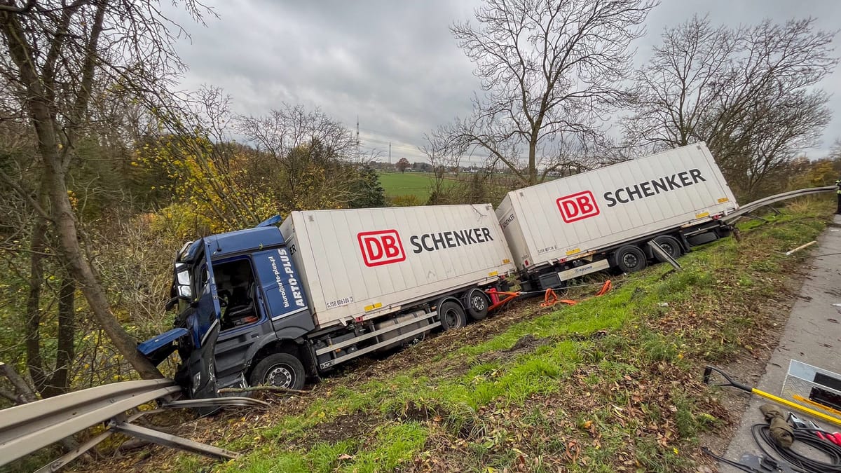 Frankfurt: 14 Kilometer Stau nach Unfall mit Lkw auf A5