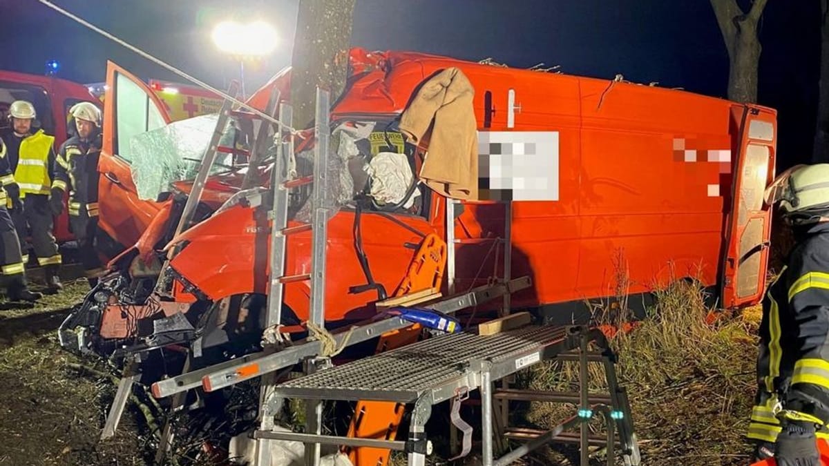 Tödlicher Unfall in Stade: Transporter kracht gegen Baum – Mann eingeklemmt