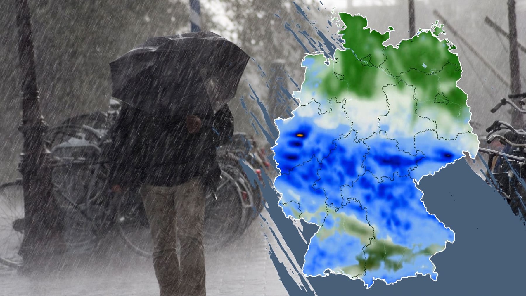 Unwetter in Deutschland: Hier drohen Sturzfluten, Starkregen und Hochwasser