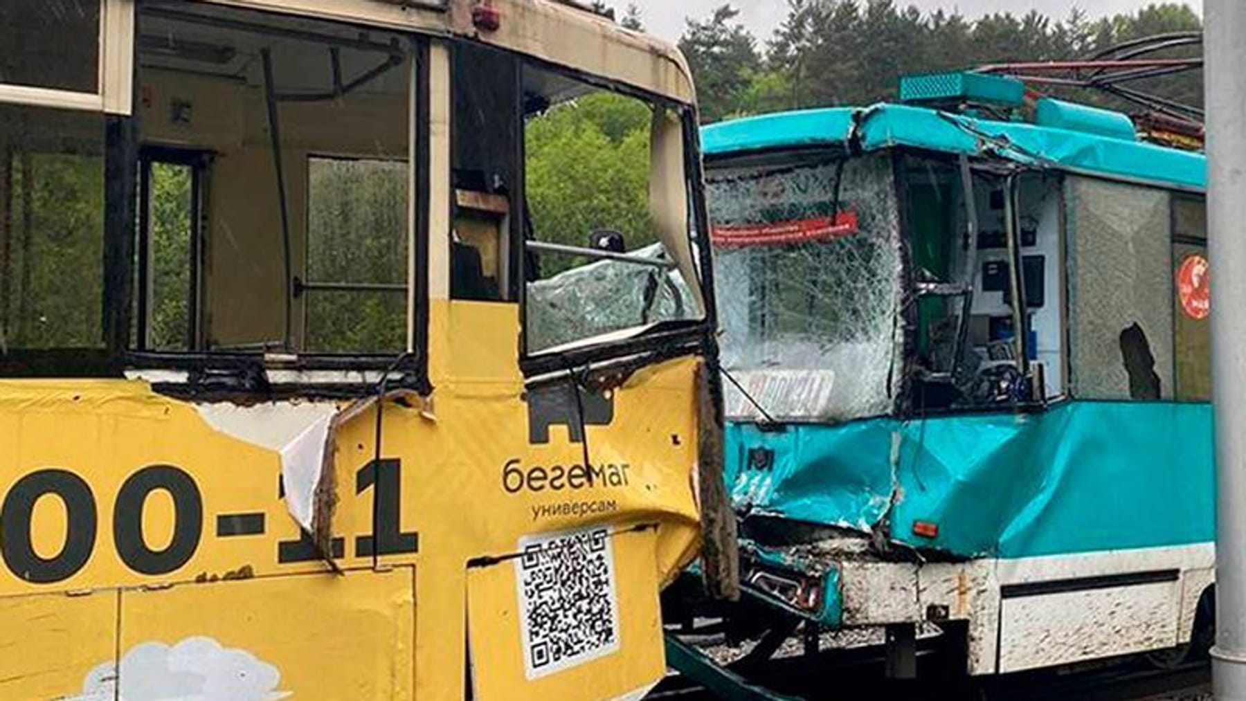 Tram-Unfall in Russland: 120 Verletzte, mindestens eine tote Person