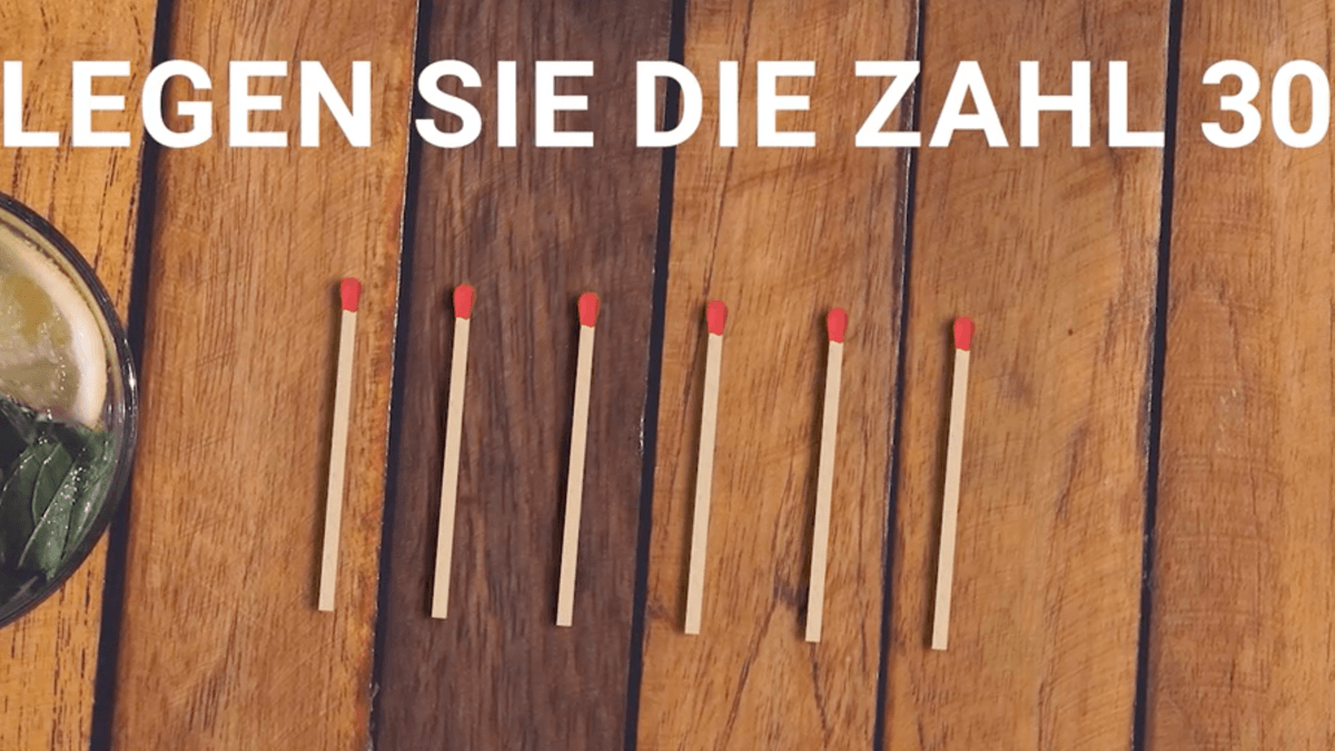 Streichholzrätsel: Können Sie diese Aufgabe knacken?