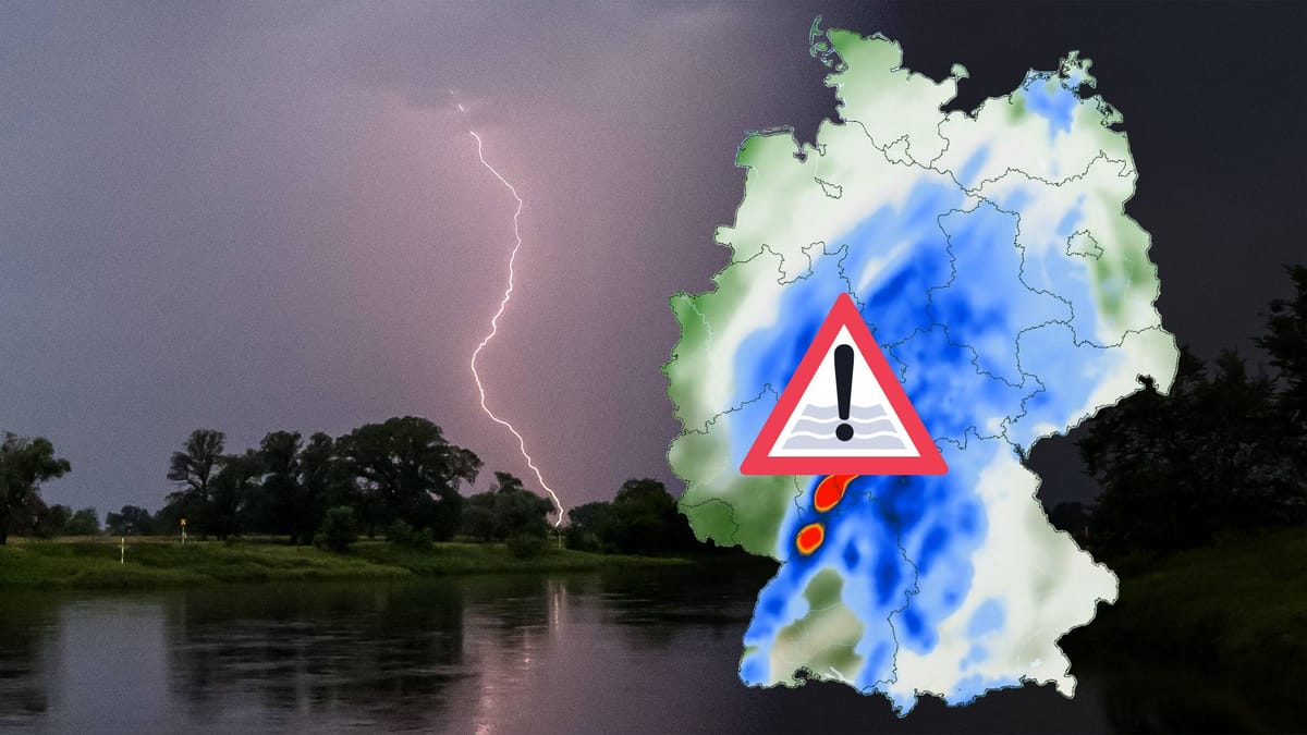 Unwetter in Deutschland: Hier drohen Gewitter, Hagel und Starkregen