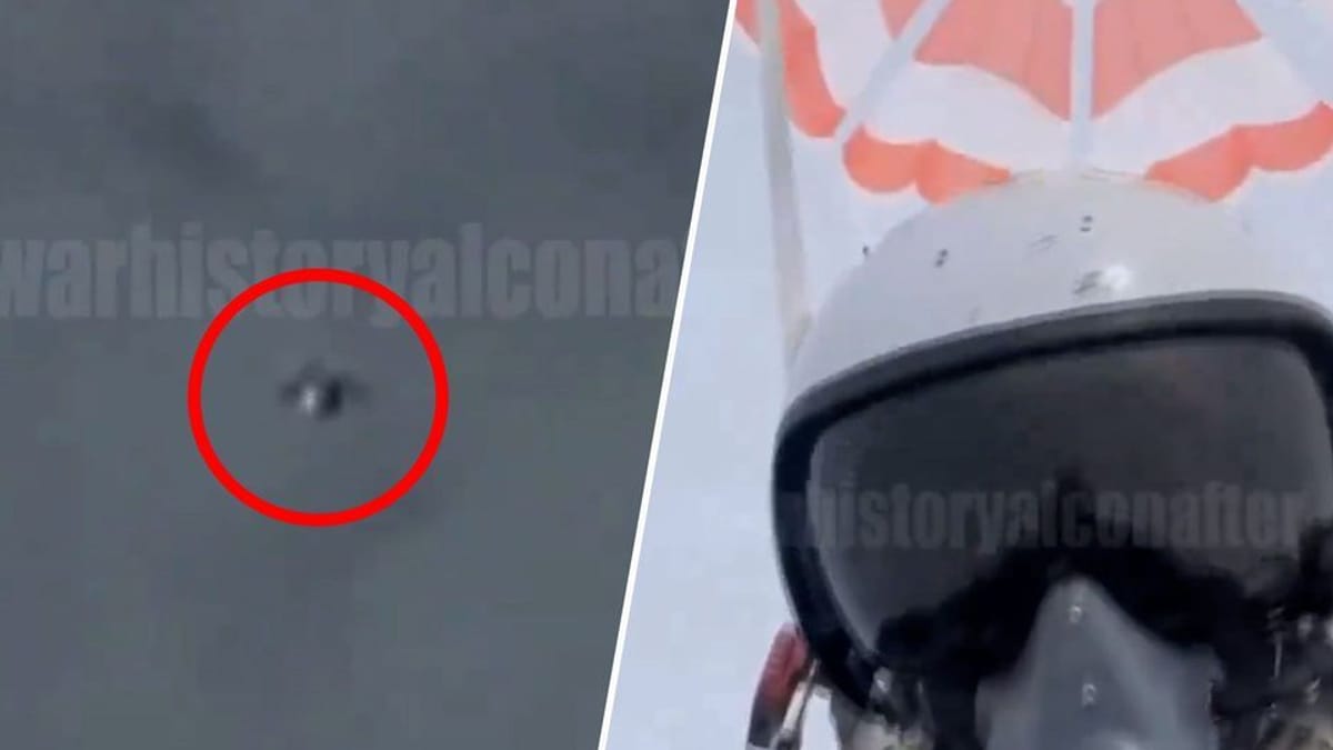 Kampfjet brennt nach Abschuss: Russischer Pilot filmt eigenen Absturz Kampfjet brennt nach Abschuss: Russischer Pilot filmt eigenen Absturz