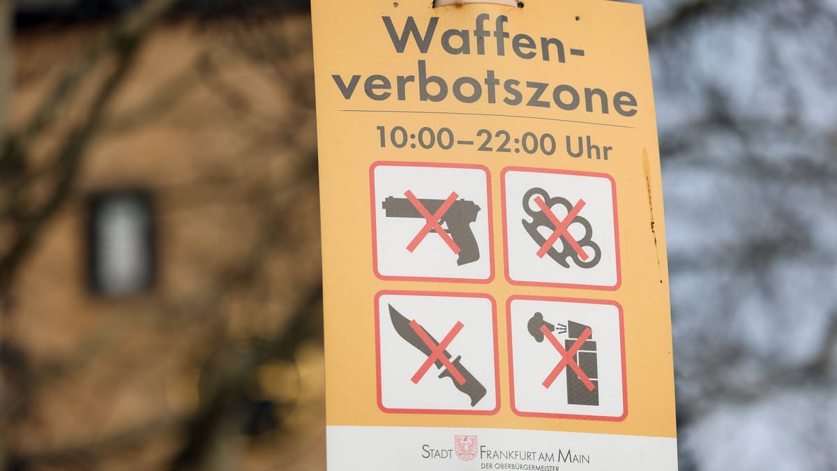 Frankfurt: Waffenverbotszone zeigt nach einem Jahr Wirkung