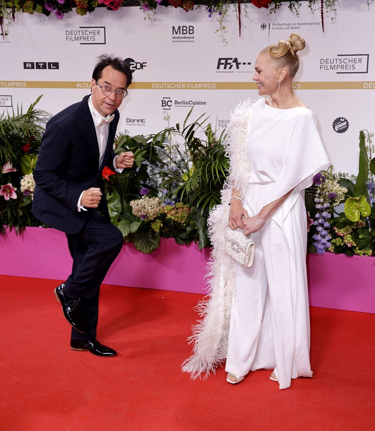 Deutscher Filmpreis: "Tatort"-Star Jan Josef Liefers strahlt mit Anna Loos